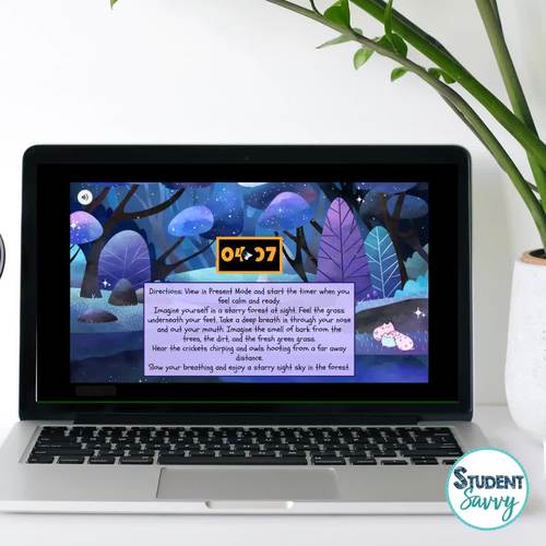 Guided Meditation Mindfulness Activities | Google Slides Mental Health ...