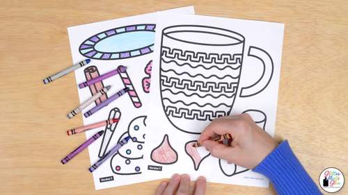 After Winter Break Activity: Hot Chocolate Craft, Template, & Writing ...