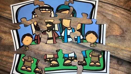 Isaac and Rebekah Puzzle and Activity Set by Becky's Brainy Boutique