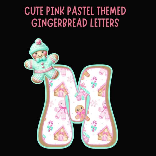 Gingerbread Cookie Bulletin Board Letters Craft Display Door ...