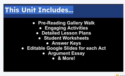 Macbeth COMPLETE Bundle - 8-9 week unit! Includes Lesson Plans, Slides ...