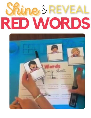 1st Grade IMSE OG RED WORDS SPOOKY Halloween Shine & Reveal | TPT