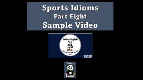 Advanced ESL: Sports Idioms Part 8 by Ositos English | TPT