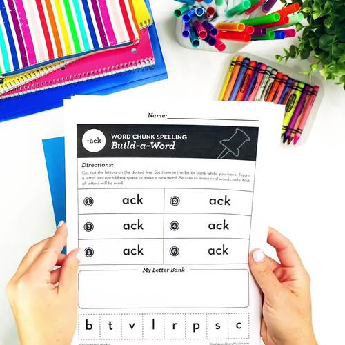 1st Grade Word Family Phonics Worksheets Spelling Activities Science of ...