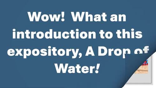 Wonders: A Drop of Water-Grade 4, Introduction and Vocabulary Study,PPT