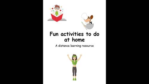 Fun Activities to do at Home. A Distance Learning Resource | TpT