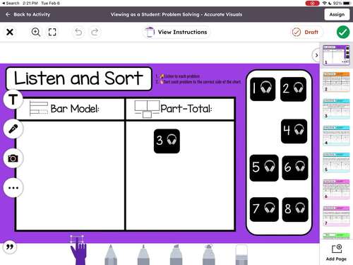 Word Problem Help (Using visuals to understand 1-step +/- word problems)