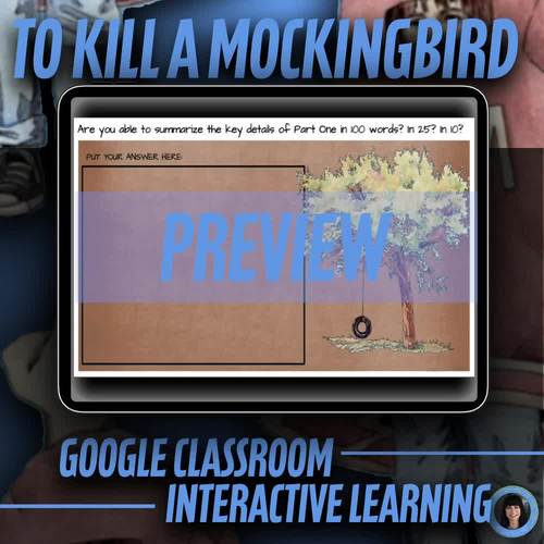To Kill a Mockingbird | Google Classroom BUNDLE on TO KILL A MOCKINGBIRD
