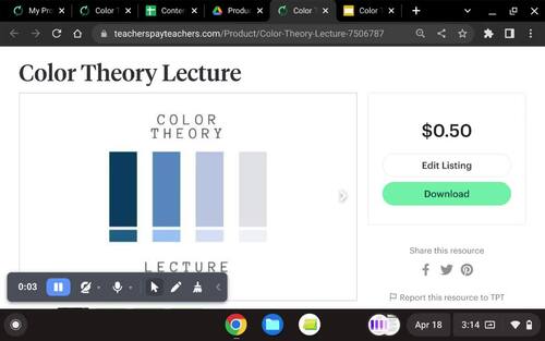 Color Theory Lecture PowerPoint by The Drama GOAT | TPT