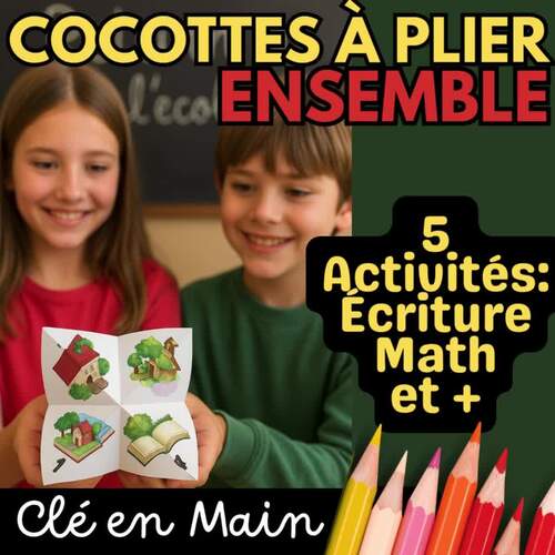 Cootie Catcher & Fortune Teller – 5 cocottes à plier : écriture & maths ...