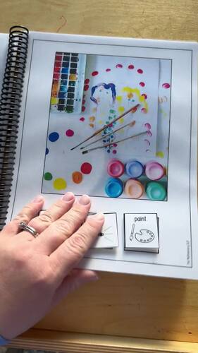 I SEE BACK TO SCHOOL Core Word AAC Adapted Book Task Card Worksheet ...