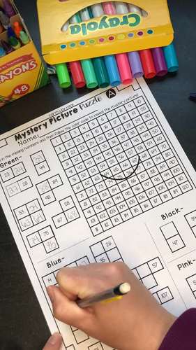 Earth Day Mystery Picture Puzzles 120 Chart by Kate's Place | TPT