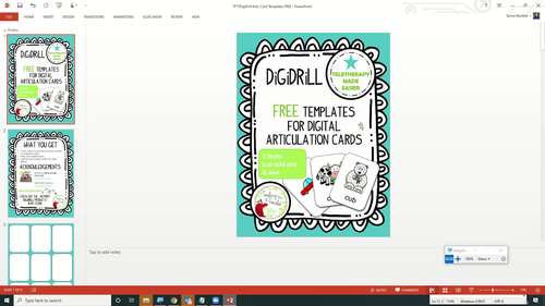 DiGiDRiLL Articulation Card/Flash Card Templates by Teaching from the ...