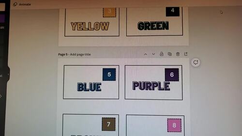 Color Sorting/Number matching Mail by Creations By Carmen91 | TPT