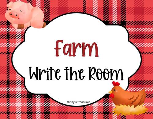 Farm Theme Write The Room by Cindy's Treasures | TPT