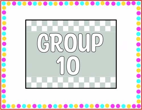 Printable Boho Neutral Checkered Table Numbers, Table Numbers, Table Signs
