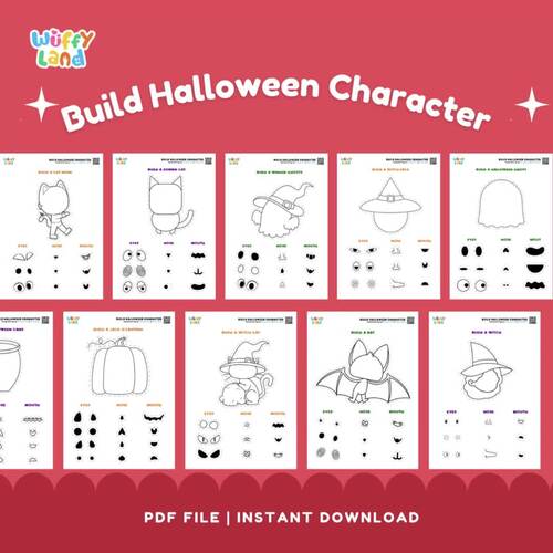 Build Your Own Halloween Character Craft Printable | Fun DIY Halloween ...