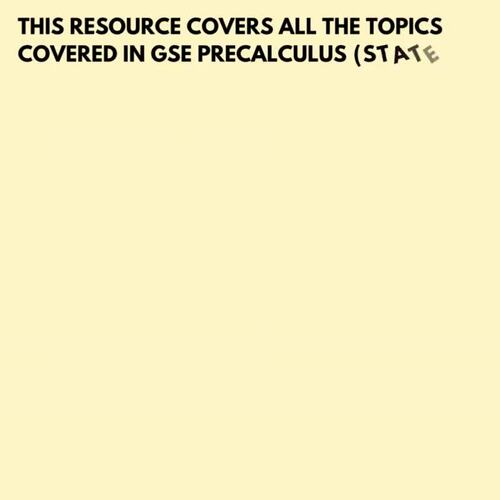 PreCalculus Cumulative Exam and Review by Sun Sine | TPT