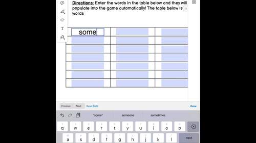TUTORING ESY 12 Editable Autofill games PHONICS SIGHT WORD fluency SOR