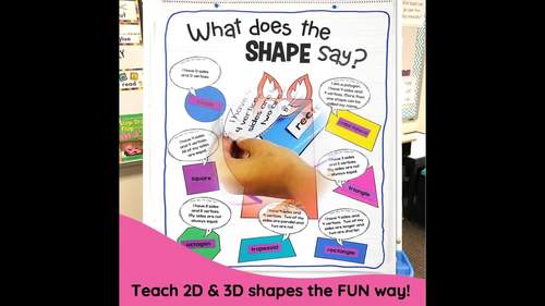 2D and 3D Shapes Activities & Anchor Chart + Digital - What Does the ...