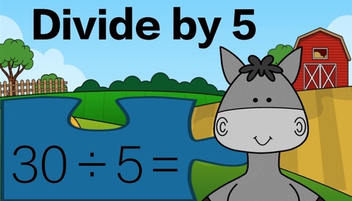 Divide by 5 Fact Fluency: At the Farm: Math Brain Break by Move and ...