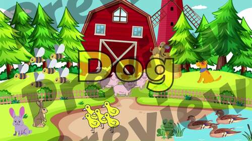 Interactive Video and Printable pages: Learn Counting with Farm Animals ...