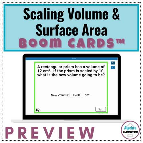 Similar Prisms Surface Area, Volume, and Scale Factor Boom Cards™ (Digital)
