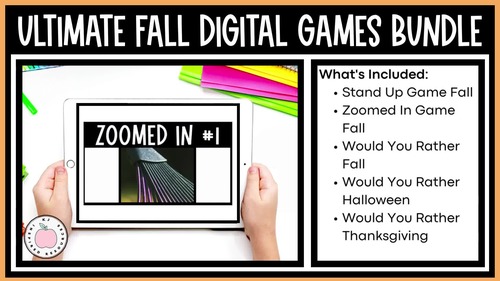 Fall / Autumn / Halloween / Thanksgiving Digital Games and Activities ...