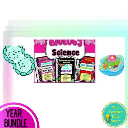 Biology Life Science Notebook Year Bundle Curriculum by The Teacher ...