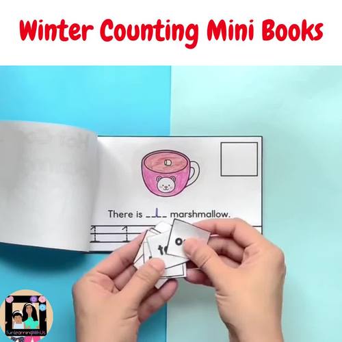 Winter Counting to 10 Adapted Book | Winter Math Emergent Reader Activity