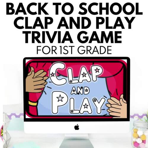 Trivia Games and Quiz Game Shows Back to School Activities for 1st Grade