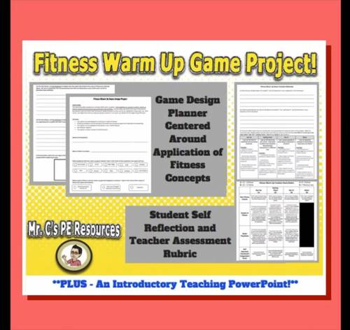 Fitness Warm Up Game Project! by Mr C's PE Resources | TPT