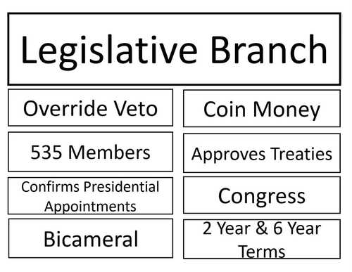 3 Branches of Government Sort Station Activity Civics EOC Review