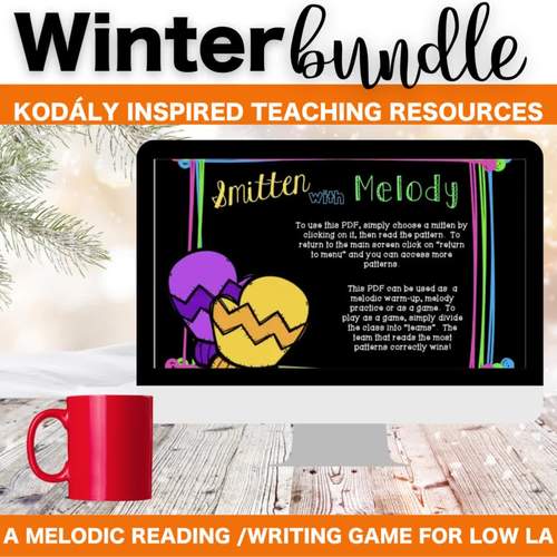 Smitten With Melody: Digital & Printable Music Practice Game for low la