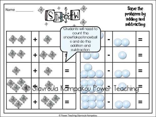 Winter Math & Literacy Centers Bundle | 1st Grade No-Prep Activities