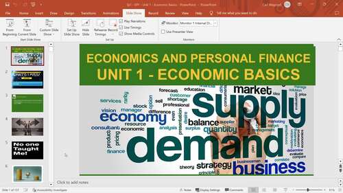 Economics and Personal Finance (EPF) - Unit 1 - Economic Basics ...