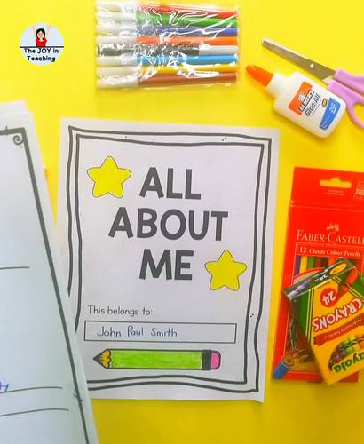 All About Me Activity for Kindergarten and First Grade by The Joy in ...