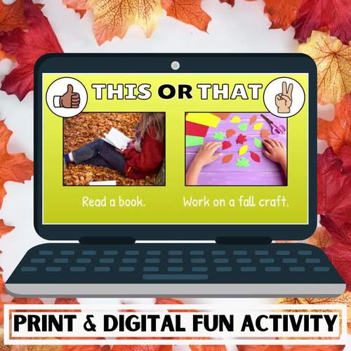 Fall This or That Would You Rather? This or That Game with Print Pages ...