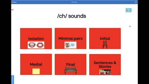 Ch Sounds (BOOM CARDS) by Super Power Speech | TPT