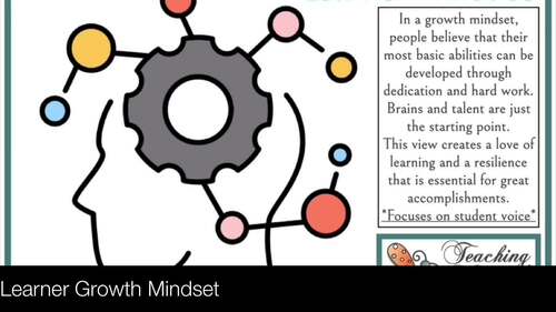 GROWTH MINDSET classroom posters for Young Learners 2nd-5th grades