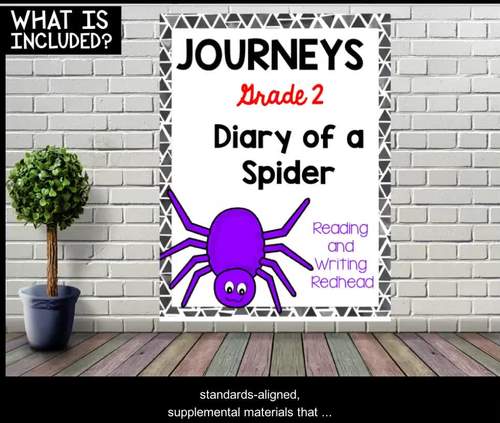 Diary of a Spider Journeys Second Grade Week 4 by Reading and Writing ...