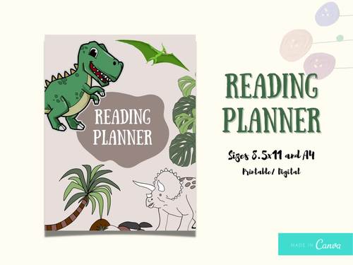 Dinosaur Reading Challenge Printable activity journal | TPT