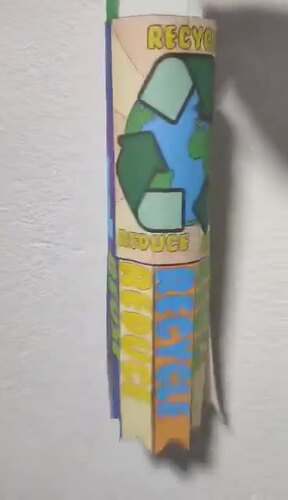 National Recycling Day Crafts Windsock Mobile Hanging Reduce Reuse Recycle