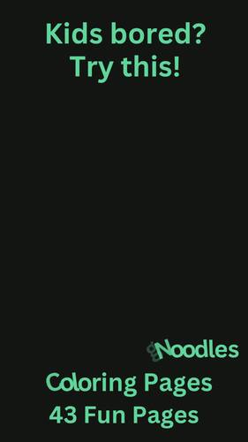 Cats Eating Noodles Coloring Pages: Funny and Silly Cats to Color by ...