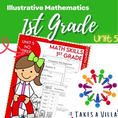 1st Grade Illustrative Math | 2- Digit Numbers | TPT