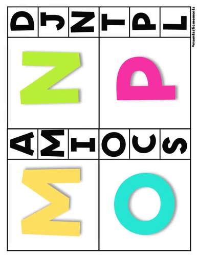 Alphabet Clip Cards - Match Uppercase Letters by Momtastic Moments