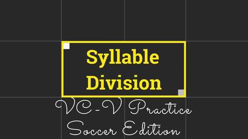 VCV Orton Gillingham Syllable Division - BOOM VC-V Camel Rule Divide ...