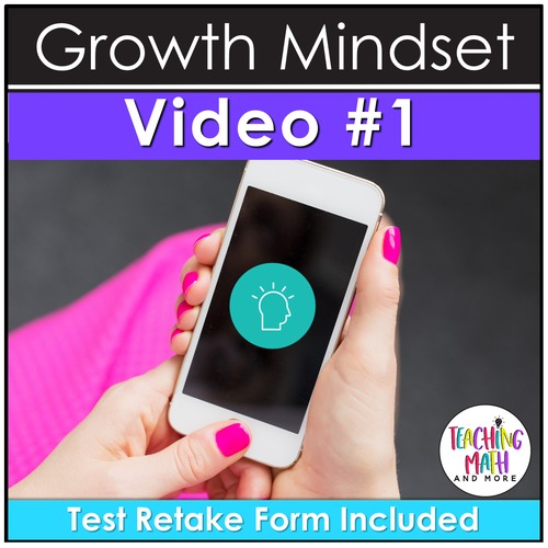 Growth Mindset Test Retakes by Teaching Math and More | TPT