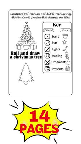 Christmas Roll Dice Game Holiday Fun Activity for Class Party | TPT