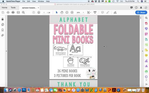 *NO PREP* Alphabet Mini Books - intervention - small group activity